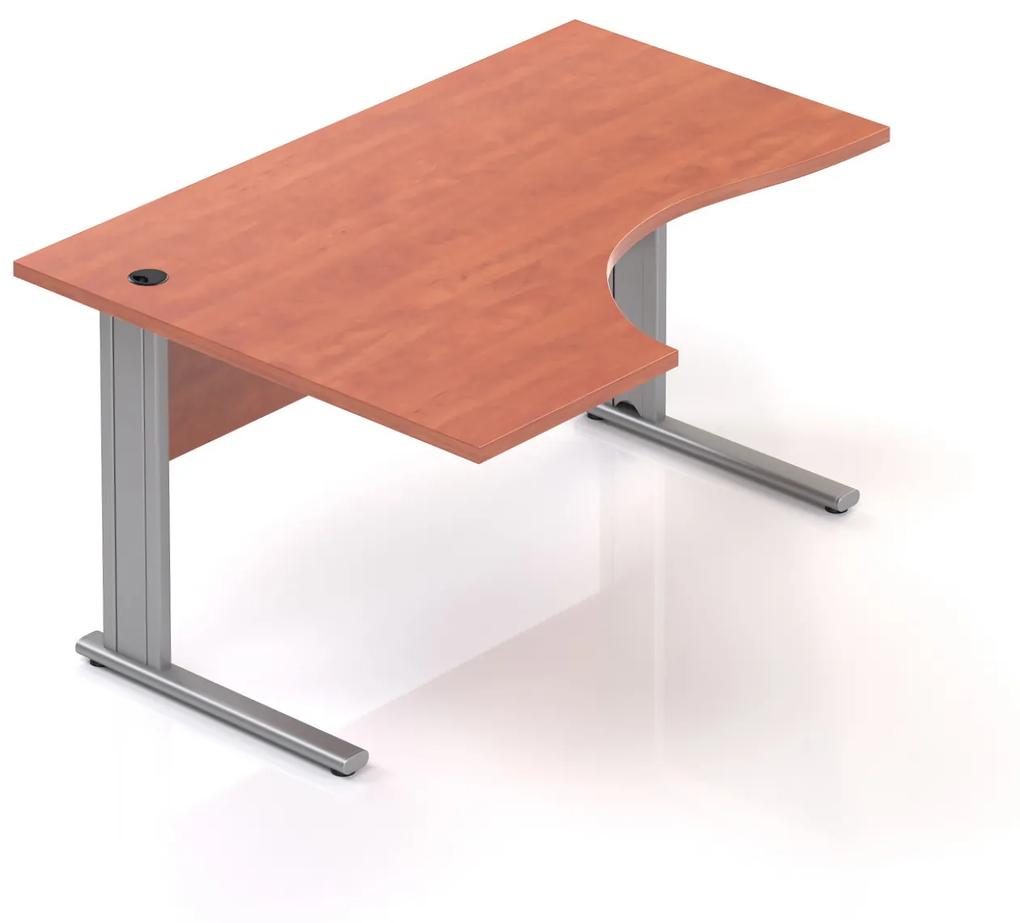 Kancelářský stůl rohový levý Komfort, kovová podnož, 140x70/100x76 cm BPR19 19