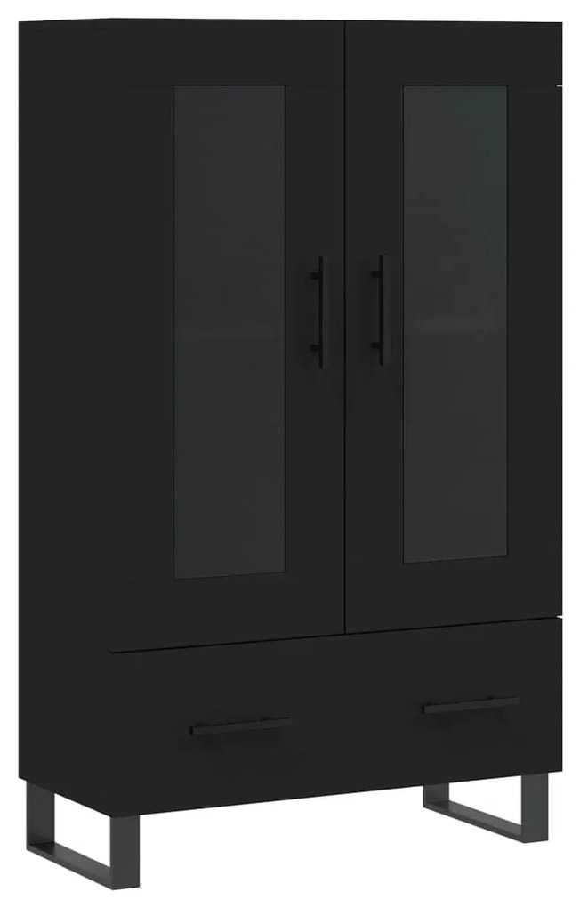 vidaXL Skříň highboard černá 69,5 x 31 x 115 cm kompozitní dřevo