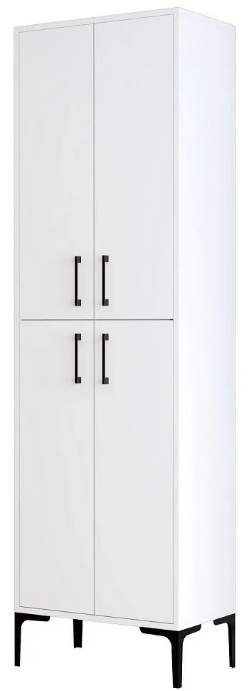 Designová víceúčelová skříň Zaidin 200 cm bílá
