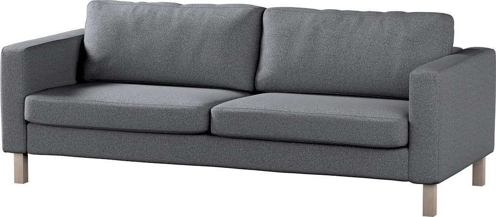 Potah na pohovku IKEA Karlstad 3-místná, nerozkládací, krátký barva šedá látka pletený vzor
