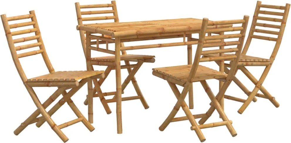 5dílný zahradní jídelní set bambus 3278520