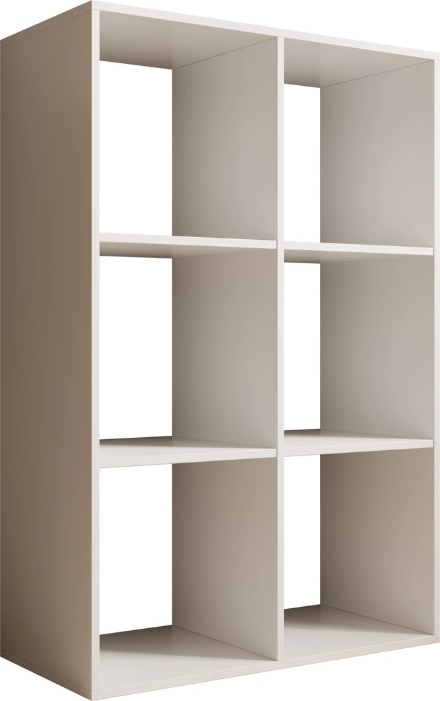 ADRK Furniture Regál Lenti 2x3 BS-LEN-2X3-W