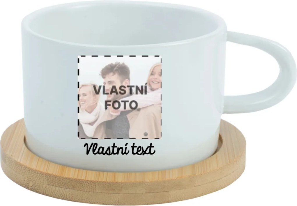 Personalizovaný keramický hrníček "MAKRONKA" s fotografií