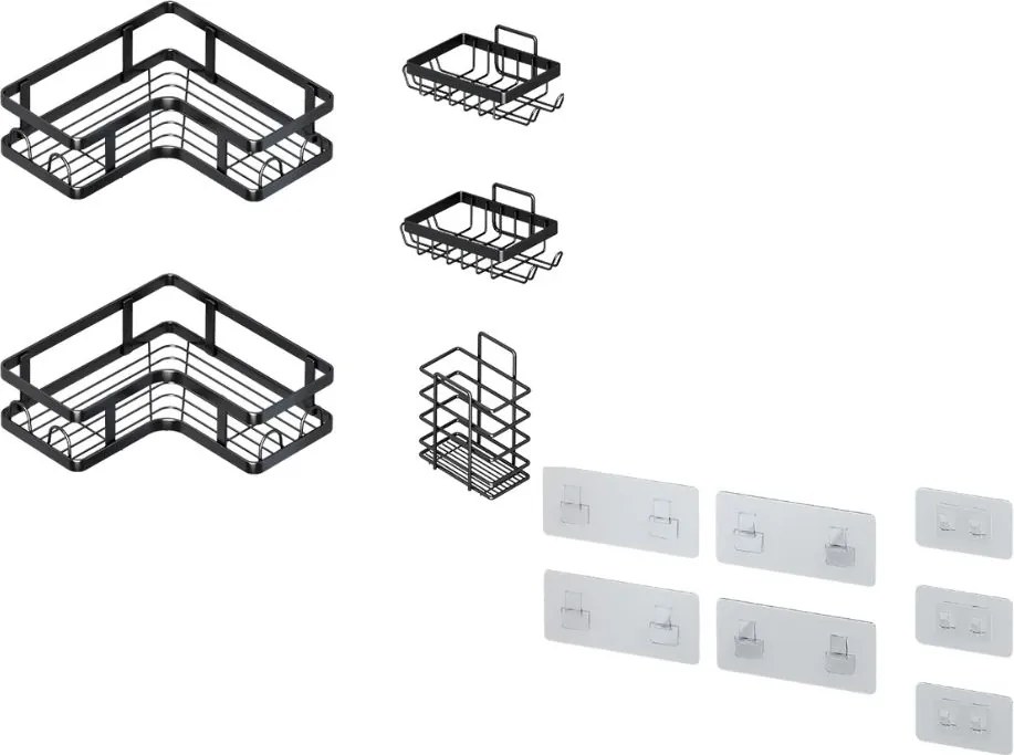 Verk Group Koupelnová souprava 3 x lůžko + 2 x závěsné koupelnové desky