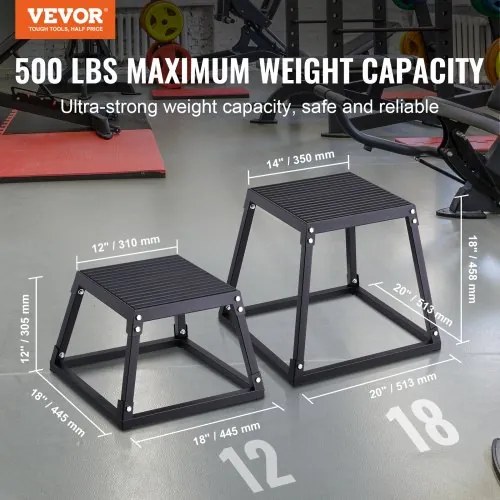 Plyometrický Jump Box, 45,7 cm Plyo Box