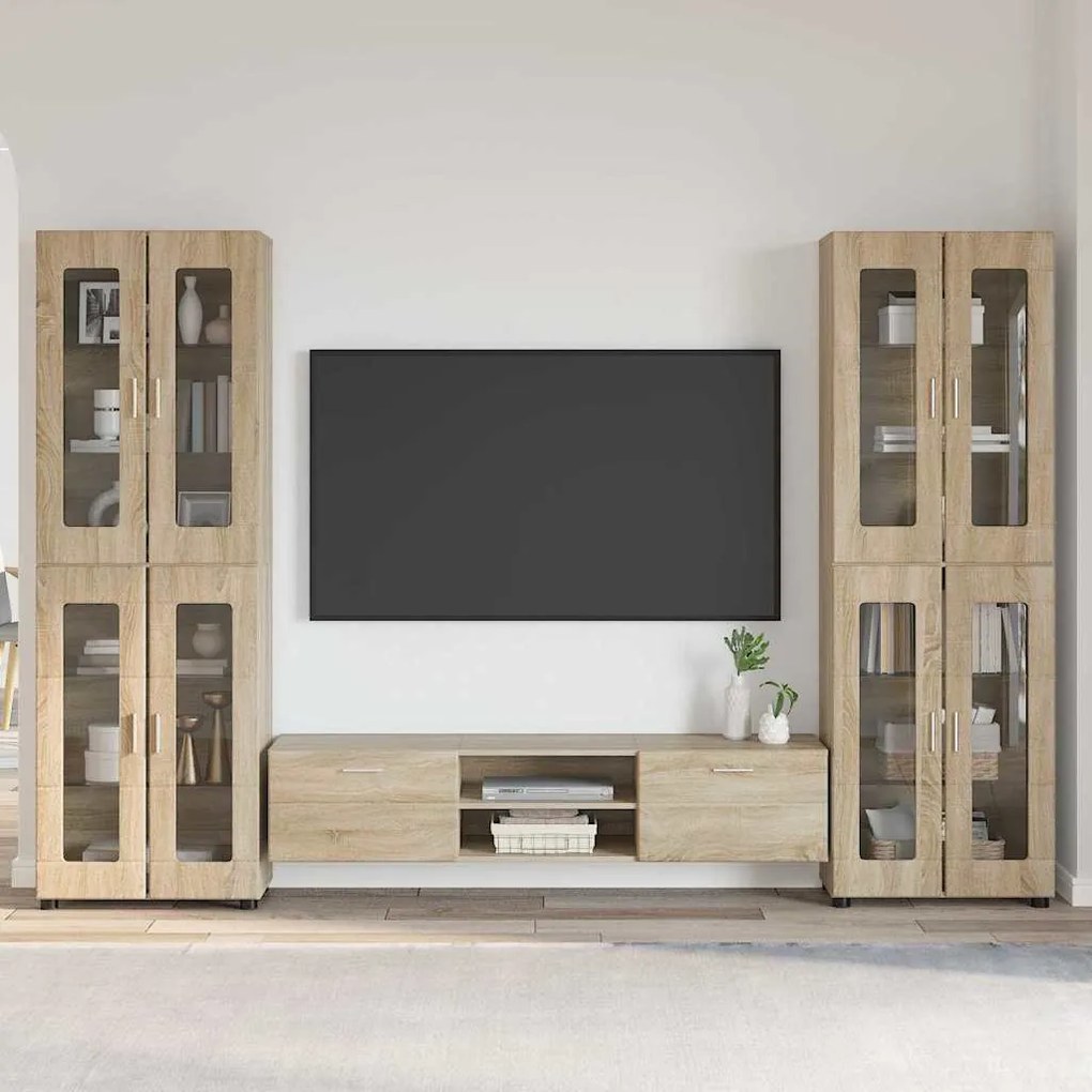 Sestava TV skříněk FLORIN 3 ks Sonoma dub Kompozitní dřevo 3397986