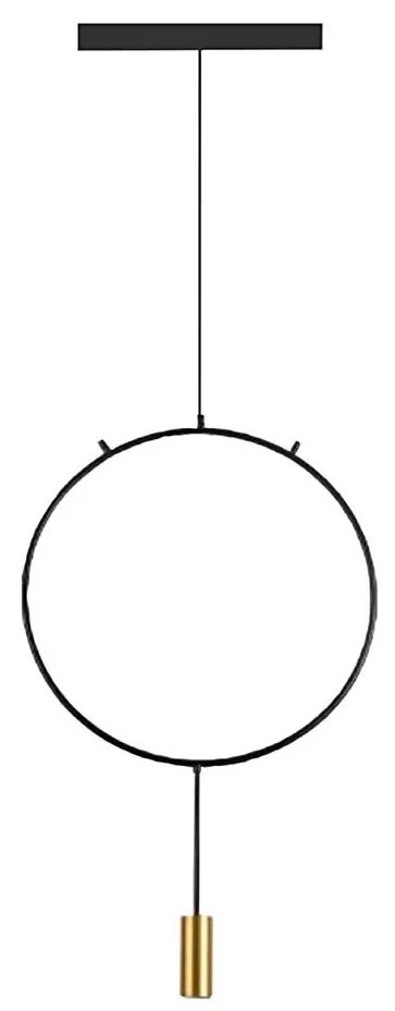 Klausen 111039 - Lustr na lanku ARCADE 1xGU10/5W/230V černá/zlatá