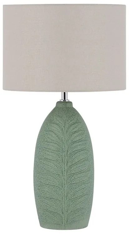 Keramická stolní lampa zelená OHIO Beliani