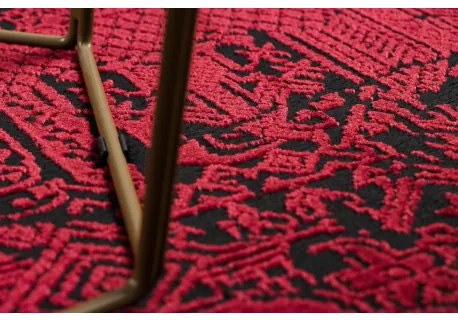 Moderní koberec VINCI 1524 Ornament vintage Strukturální červený velikost 120x170 cm | krásné koberce cz
