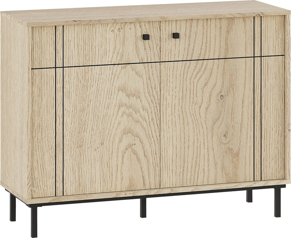 XXXLutz KOMODA, barvy dubu, 108/81,8/37 cm Carryhome - Komody na nožičkách - 000017004421