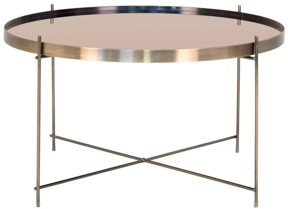 Kulatý konferenční stolek ve zlaté barvě ø 70 cm Venezia - House Nordic