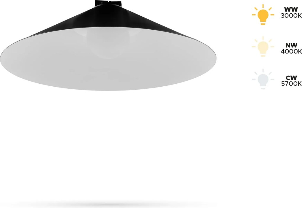 Lampa kuželová 18W D330 pro lišty FiberFLEX 48VDC 3CCT 3000,4000,5700K