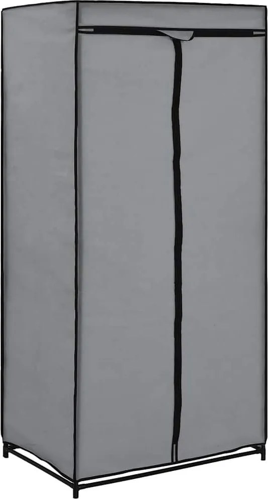 Šatní skříně 2 ks šedé 75 x 50 x 160 cm 282444
