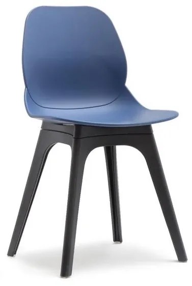 design4life Židle VOLTY modrá, černá
