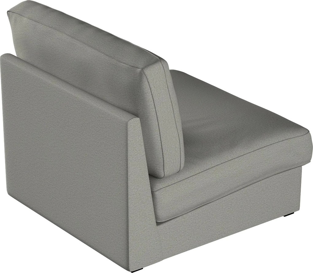 Potah na neskládací křeslo IKEA Kivik barva šedá látka pletený vzor