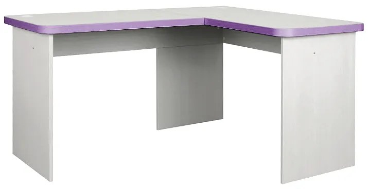 Dětský psací stůl rohový Bradop C013 bílá-fialová