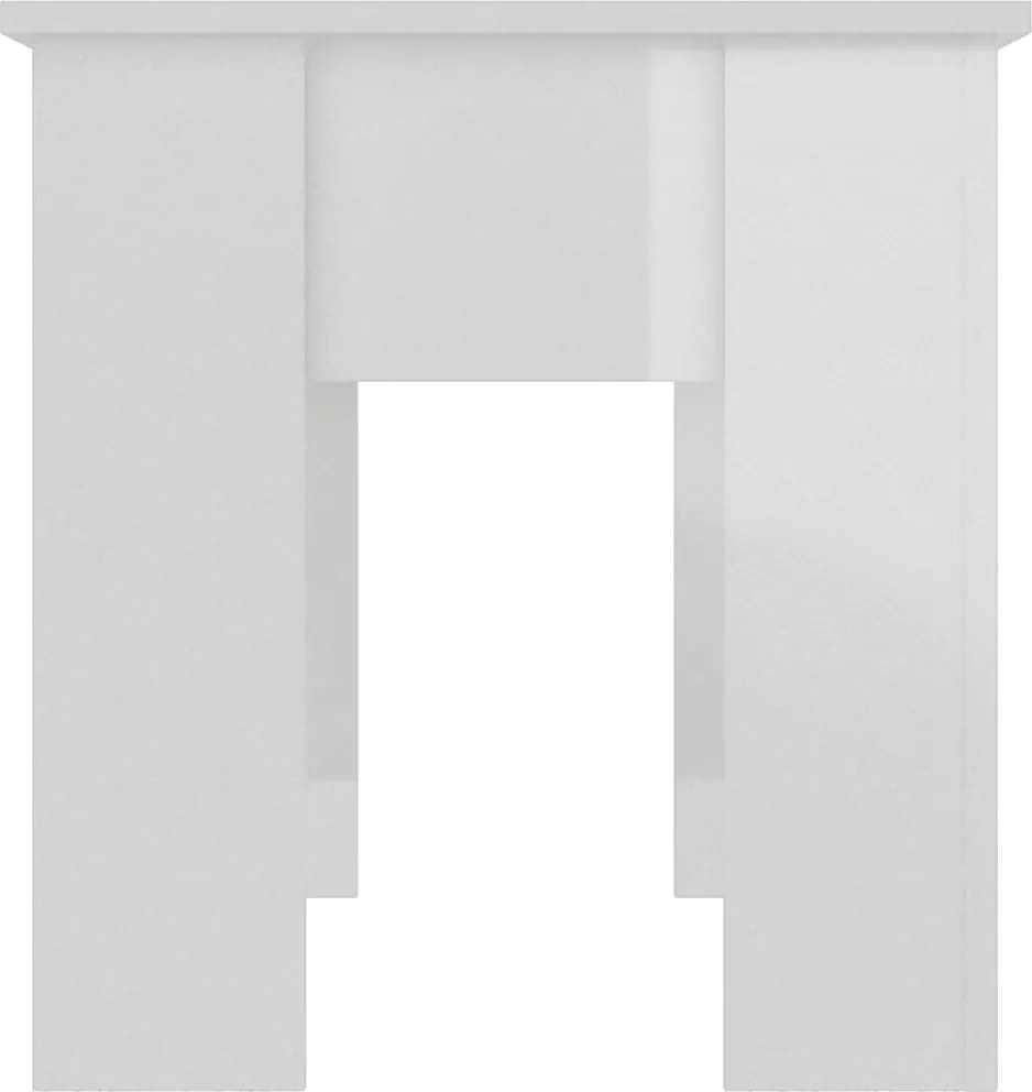 vidaXL Konferenční stolek 101 x 49 x 52 cm kompozitní dřevo [809689] Barva: bílá s vysokým leskem
