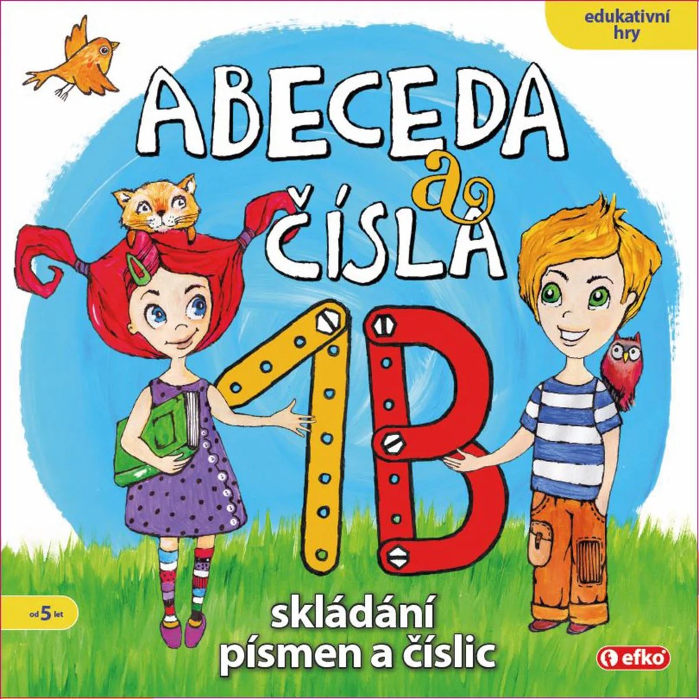 EFKO Hra Abeceda a čísla Vzdělávací soubor her *SPOLEČENSKÉ HRY* ef54984