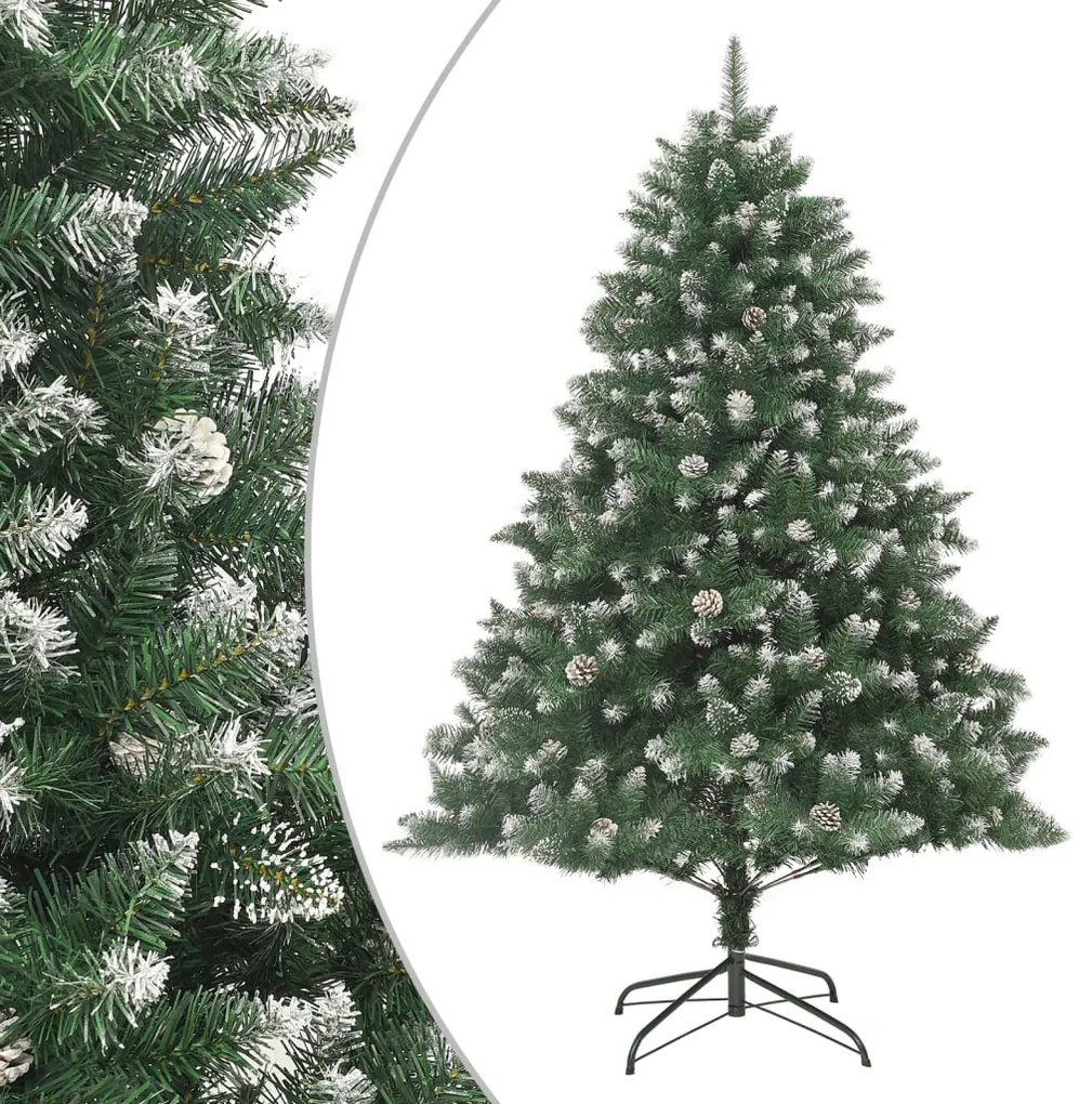 Umělý vánoční stromek se stojanem 210 cm PVC,  345162