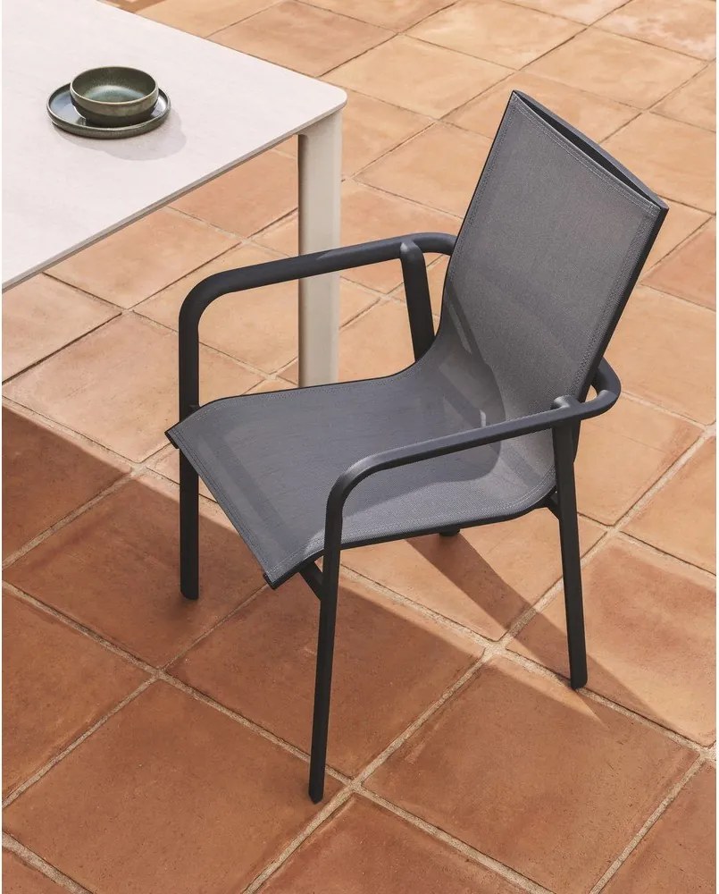 Šedá zahradní židle Canea – Kave Home