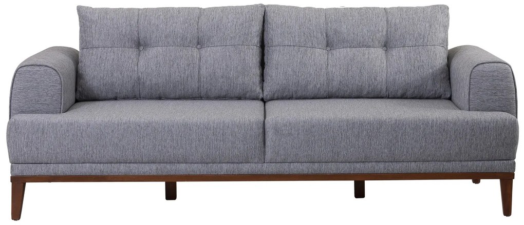Hanah Home Třímístná pohovka BALERA s křeslem šedá 223 cm