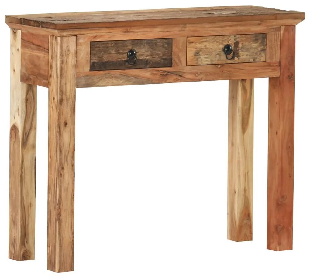 320381 vidaXL Konzolový stolek 90,5x30x75 cm masivní akácie recyklované dřevo