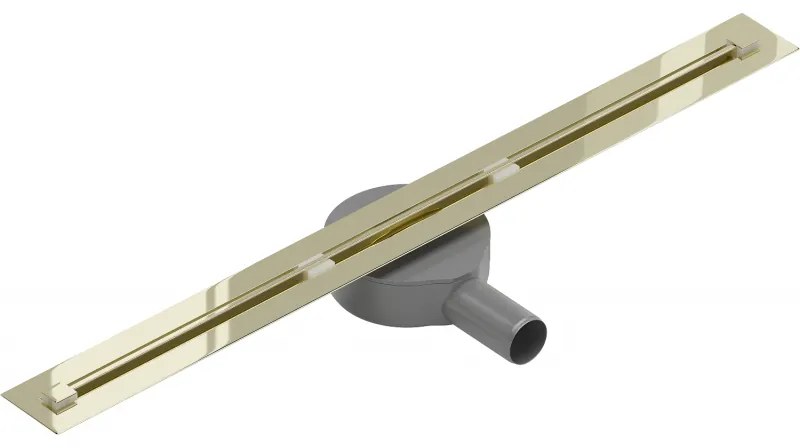 Mexen Flat 360° Super Slim lineární odtok rotační 50 cm, Zlatá - 1551050