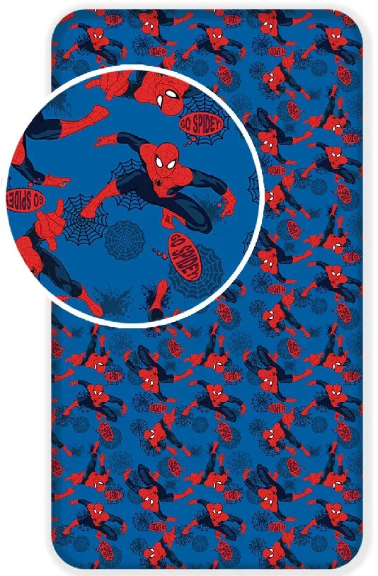 JERRY FABRICS Prostěradlo Spiderman Go Spidey Bavlna 90/200 cm