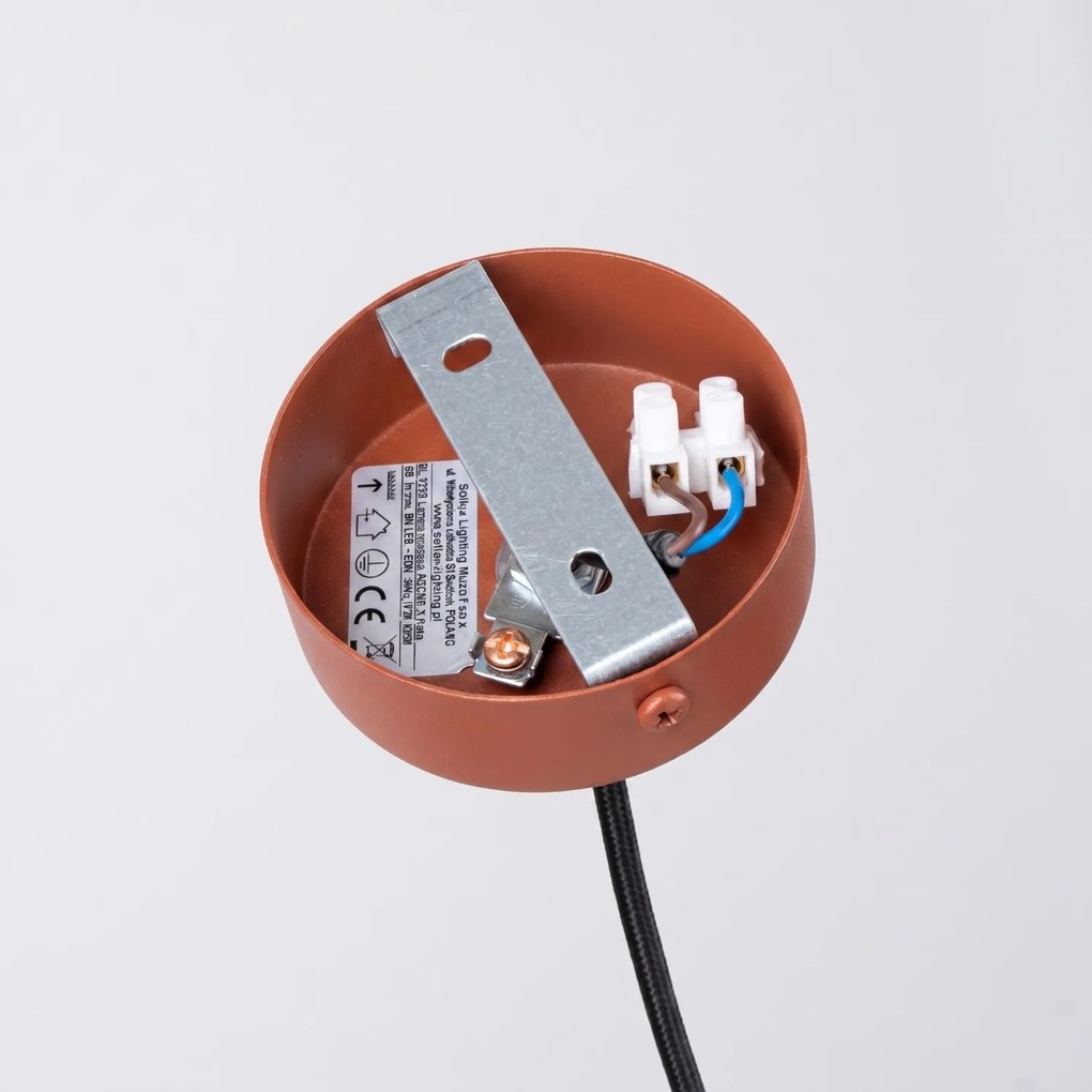 Sollux Lighting Závěsné svítidlo ARCHE 1 okrově červené