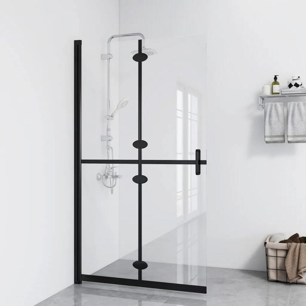 Skládací sprchová zástěna čiré ESG sklo 80 x 190 cm 151181