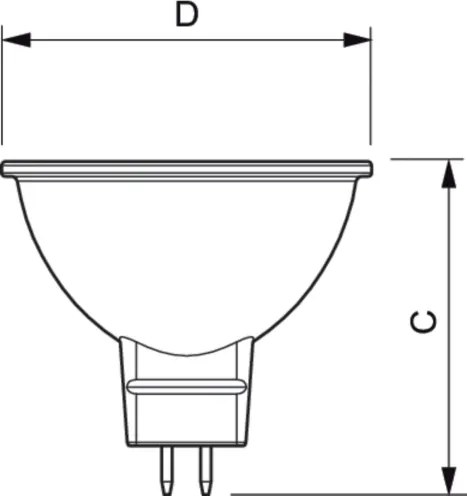 LED žárovka GU5,3 MR16 Philips 2,9 (20W) teplá bílá (2700K), reflektor 12V 36°