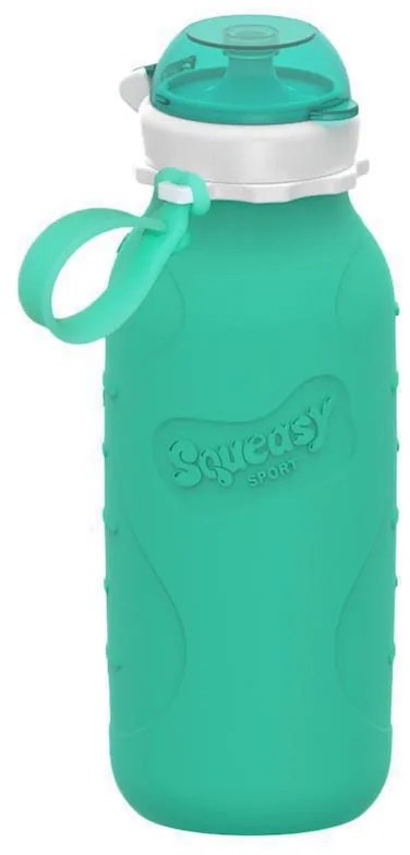 Squeasy Gear Silikonová láhev 480 ml Šedá