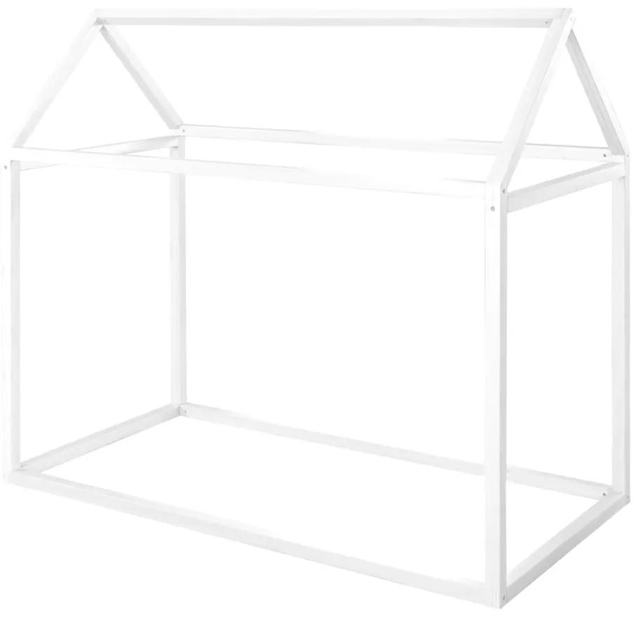 Bílá domečková dětská postel 70x140 cm Montessori – Roba