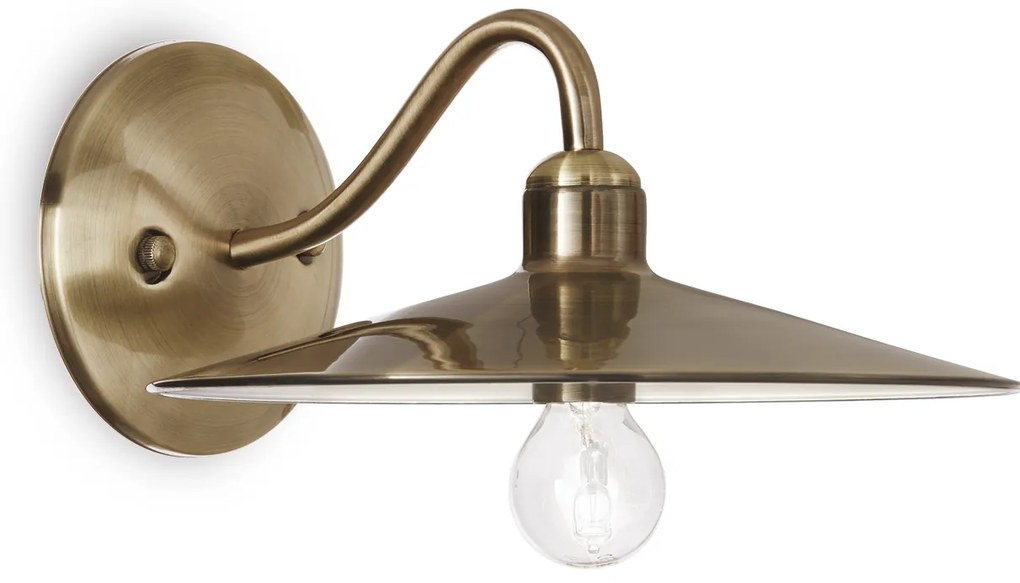 Ideal Lux Nástěnné retro světlo CANTINA 112626/stará mosaz