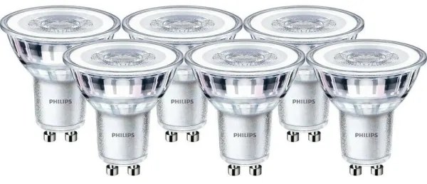 SADA 6x LED Žárovka Philips GU10/4,6W/230V 2700K