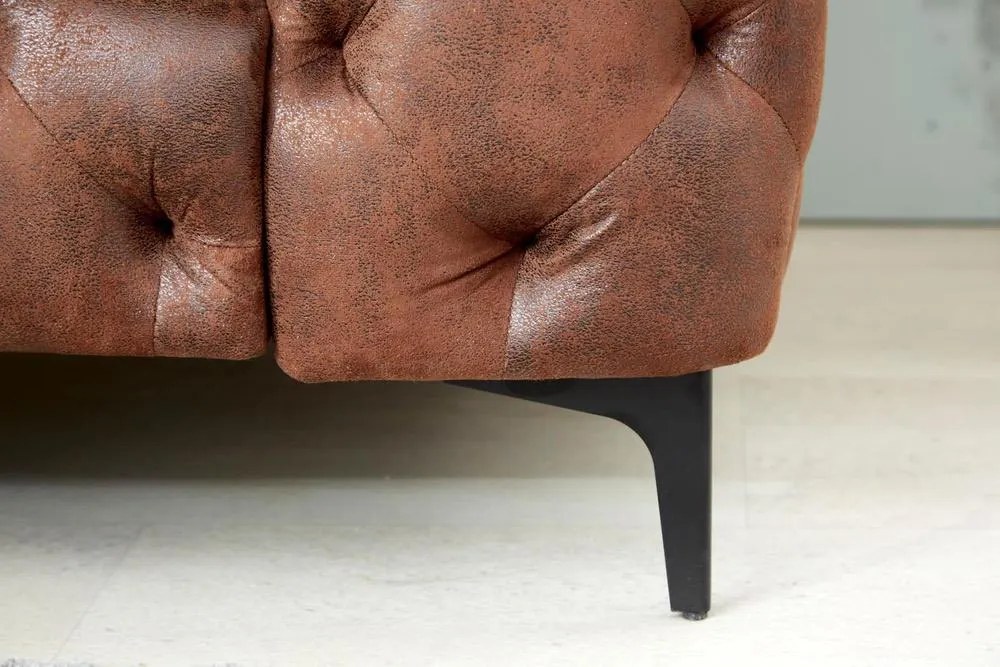 Designové křeslo Rococo antik hnědé