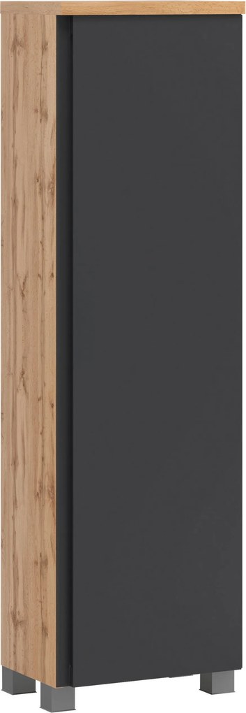 XXXLutz MIDI SKŘÍŇKA, šedá, dub wotan, 40/130/35 cm Held - Online Only koupelnové skříňky - 000307017212