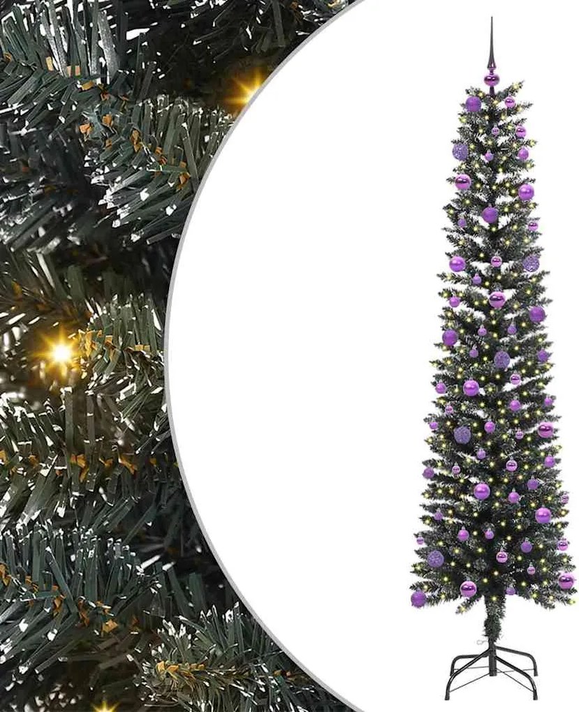 Umělý vánoční stromeček Zelená 210 cm PVC, plast a ocel 3395958