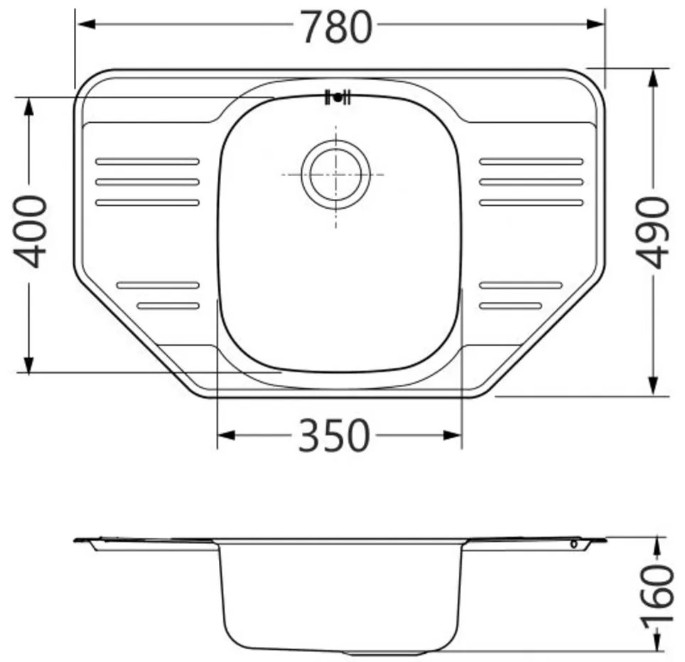 Nerezový dřez Alveus ALLUX 30