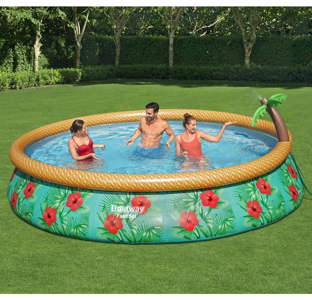 Bestway Fast Set Nafukovací bazénový set Paradise Palms 457 x 84 cm