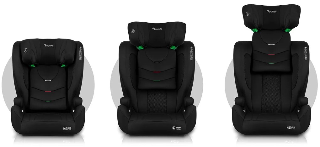 Nukido Louis Soft autosedačka černá 15-36 kg ISOFIX