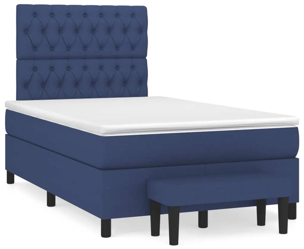 Box spring postel s matrací černá 120x190 cm textil 3270382