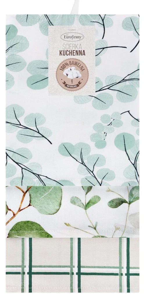 KUCHYŇSKÁ UTĚRKA CLOVER SADA 3 KS 50X75 CM VZOROVANÉ