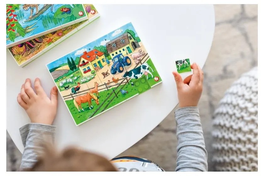 Dětské puzzle Hubelino Život na farmě