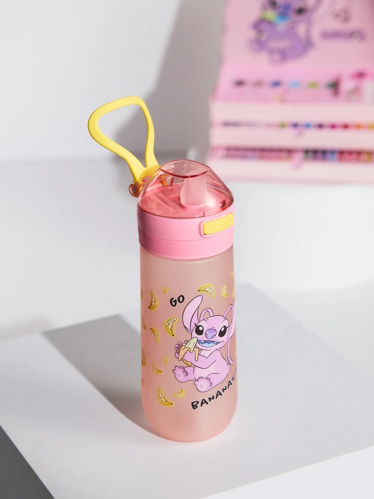 Sinsay - Láhev na pití s držadlem a brčkem Lilo & Stitch - vícebarevná