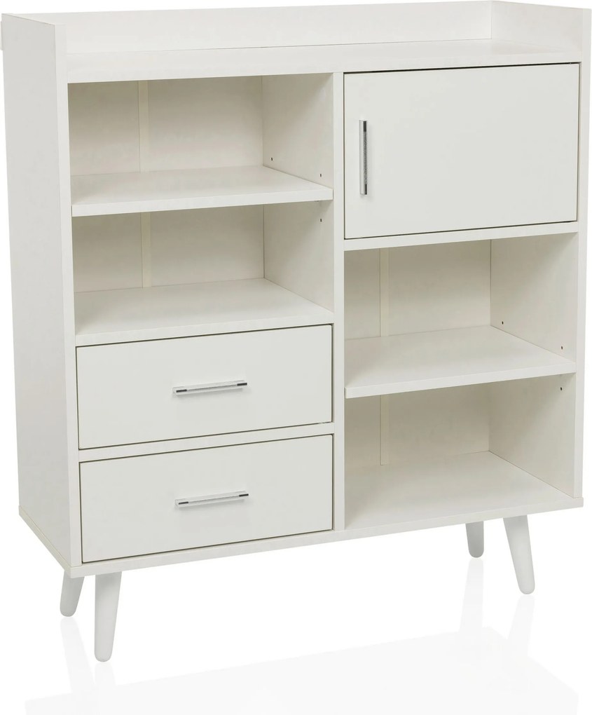 XXXLutz KOMODA, bílá, 80/90/30 cm MID.YOU - Široké komody - 001918083201