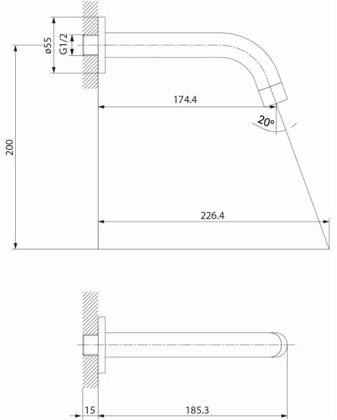 Cersanit Zen, podomítková vanová souprava s ruční sprchovou hlavicí, chromová, S952-034