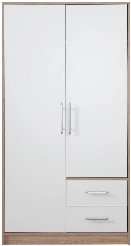 Meblar bílá šatní skříň Serial SR3 100 cm