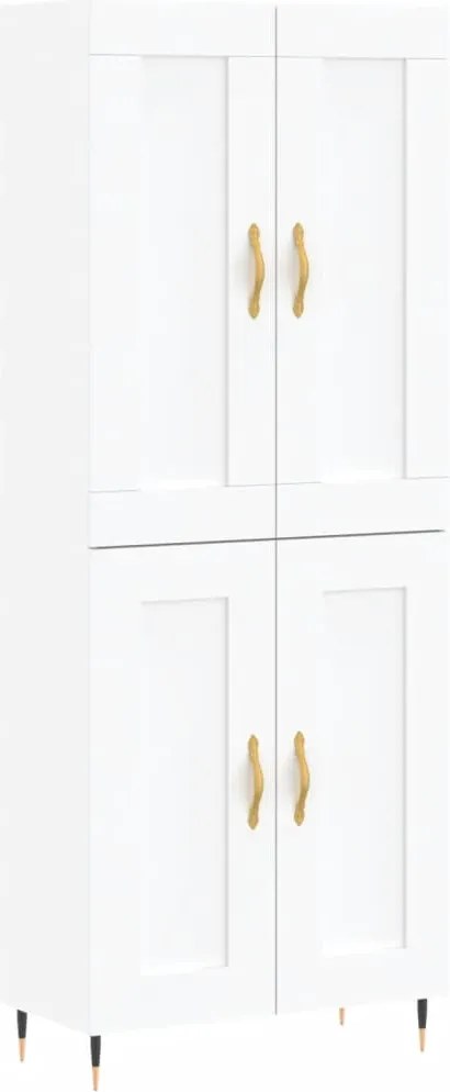 Skříň highboard bílá 69,5 x 34 x 180 cm kompozitní dřevo 3199665