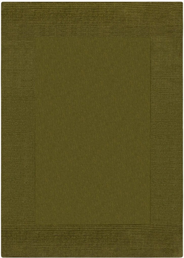 Ručně všívaný vlněný koberec's nízkým vlasem Textured Border